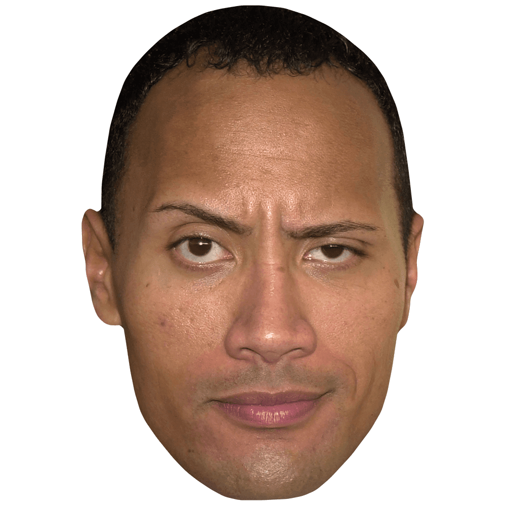 Dwayne 'The Rock' Johnson (Eyebrow) Big Head. - Walmart.com