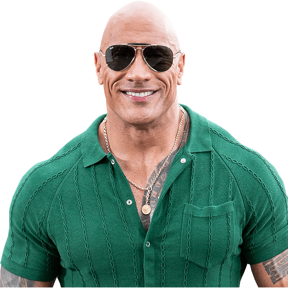 Dwayne 'The Rock' Johnson (Green Top) Half Body Buddy Cutout - Walmart.com
