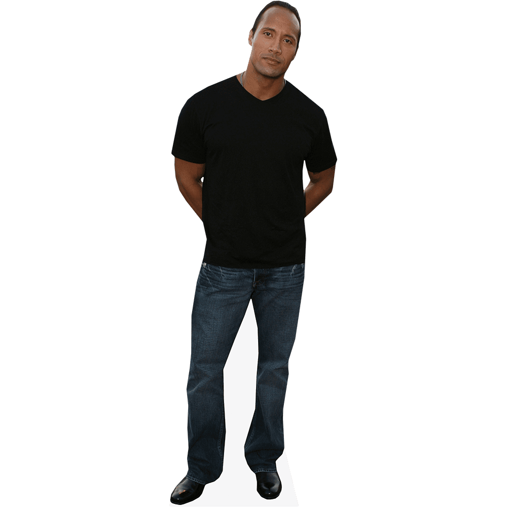 Dwayne 'The Rock' Johnson (Jeans) Lifesize Cardboard Cutout Standee ...