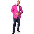 Dwayne 'The Rock' Johnson (Pink Suit) Lifesize Cardboard Cutout Standee ...
