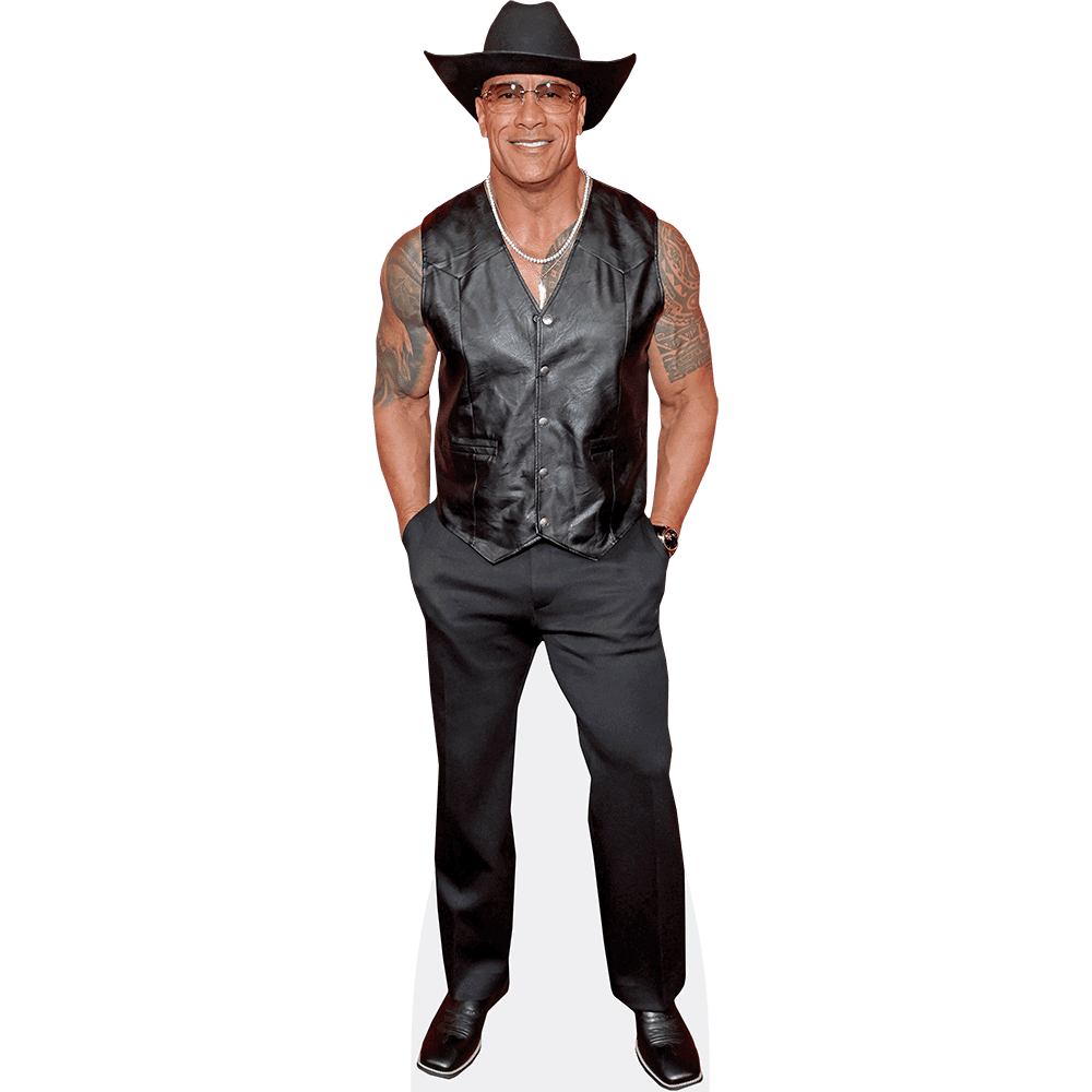 Dwayne 'The Rock' Johnson (Vest) Mini Size Cutout. Standee. - Walmart.com