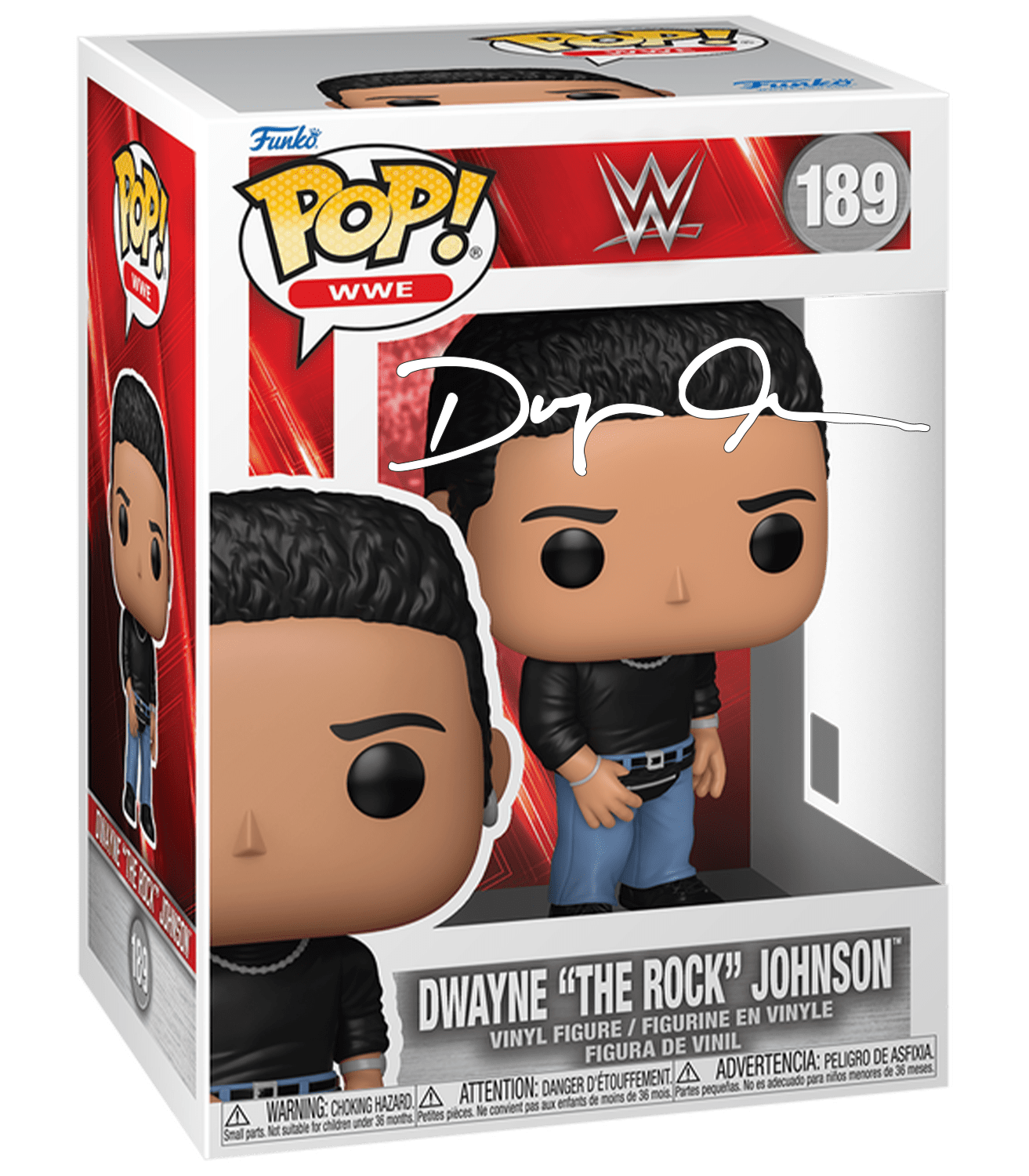 Dwayne The Rock Johnson with Fannypack #189 Facsimile Signed Reprint ...