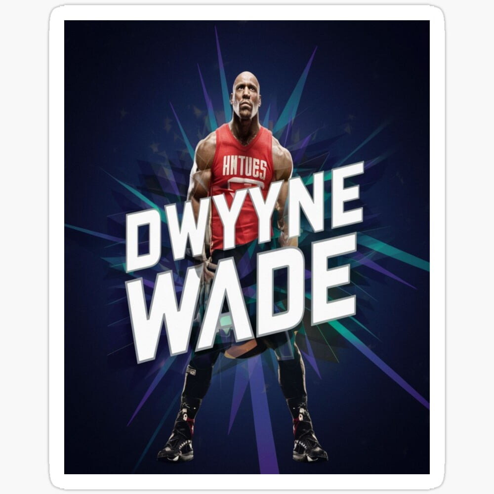 Dwayne Wade Flash Sticker Phone Decal Water Bottle Stickers Car Decals ...
