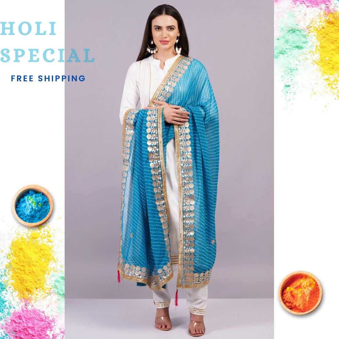 Dweep Sara White Kurti Set with Pant, Ferozi Dupatta, Indian Pakistani ...