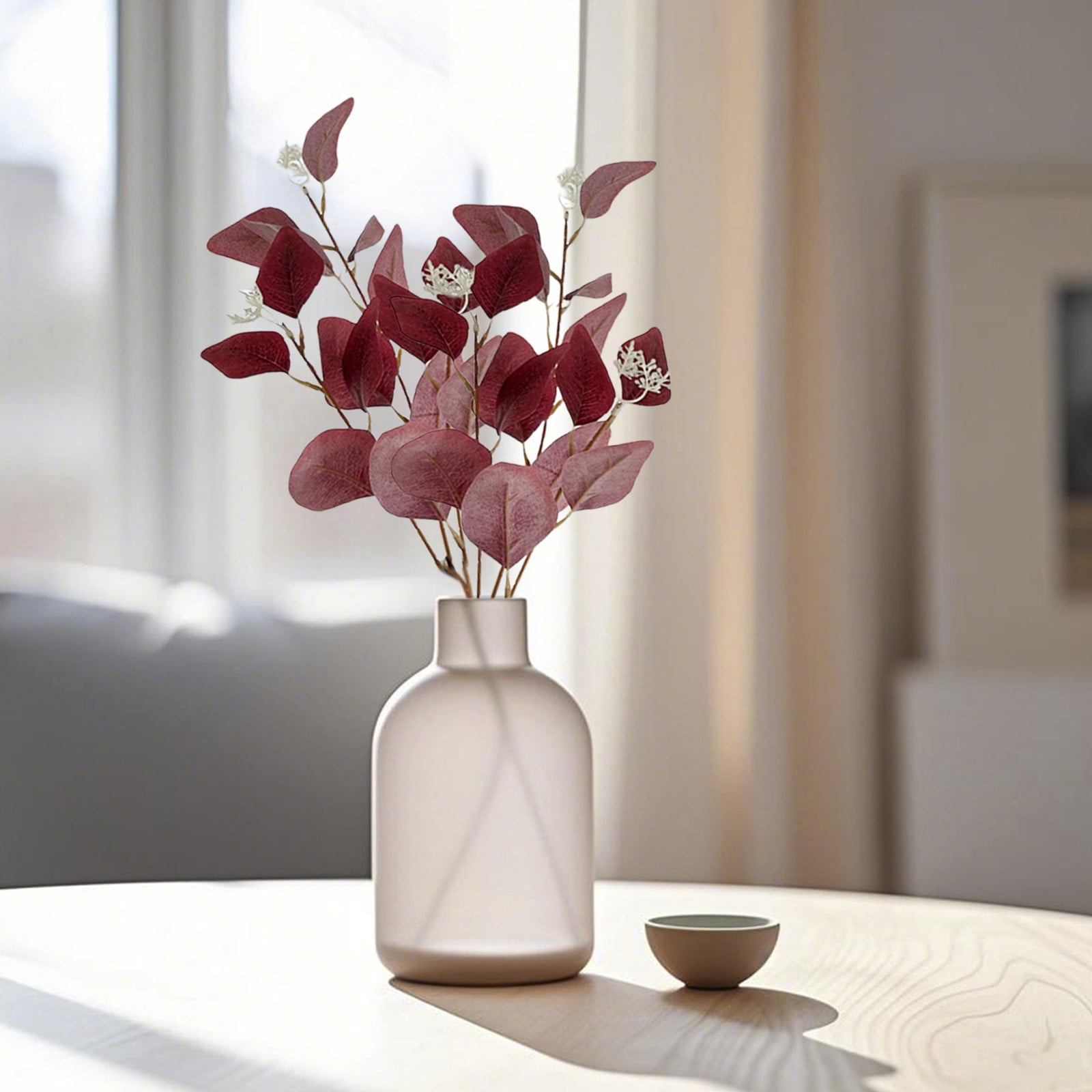 DwellJoy 50cm Artificial Flower Bouquet Fake Plastic Roses for Home ...