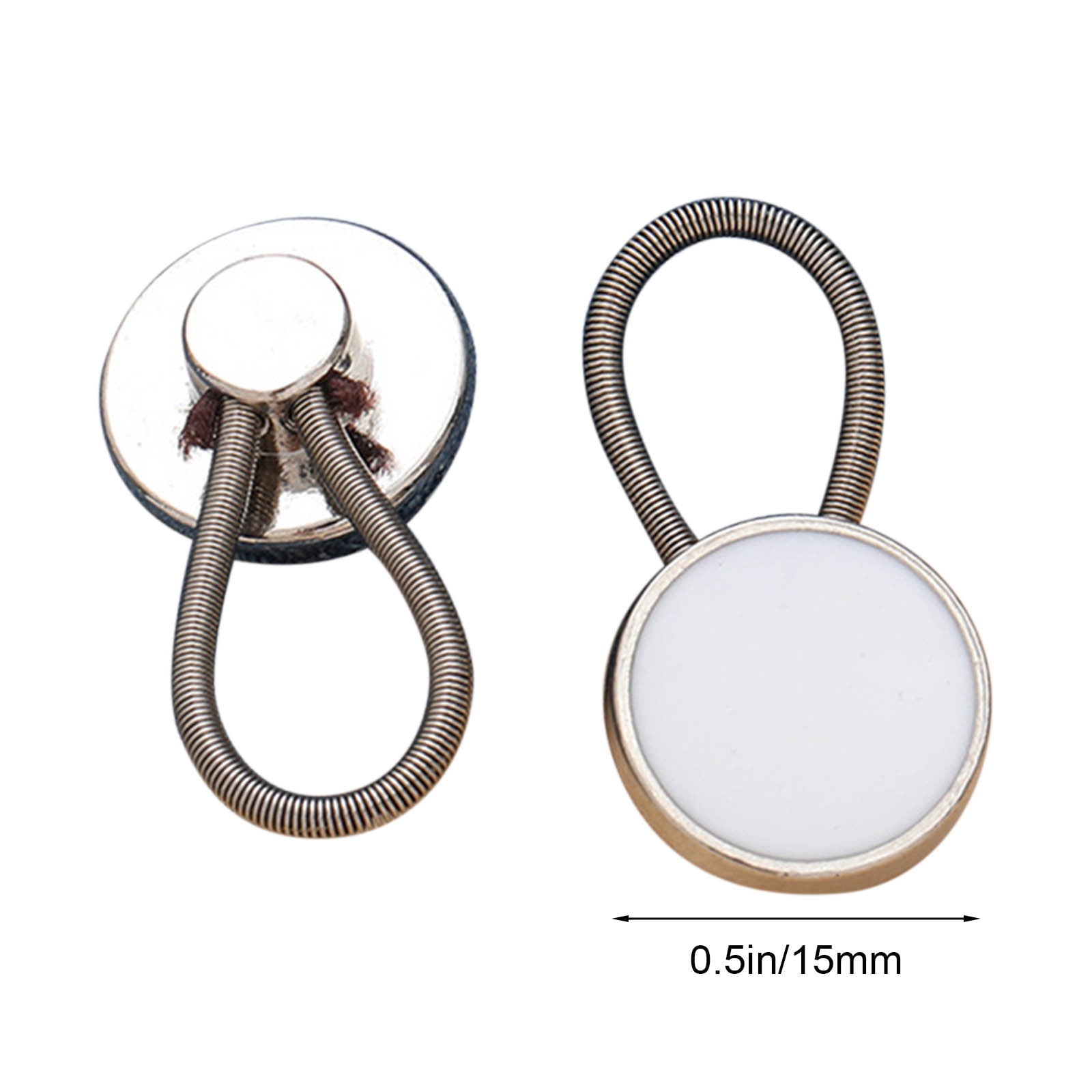 DwellJoy 6-Pack Alloy Button Extenders for Jeans, Shirts & Collars - No ...