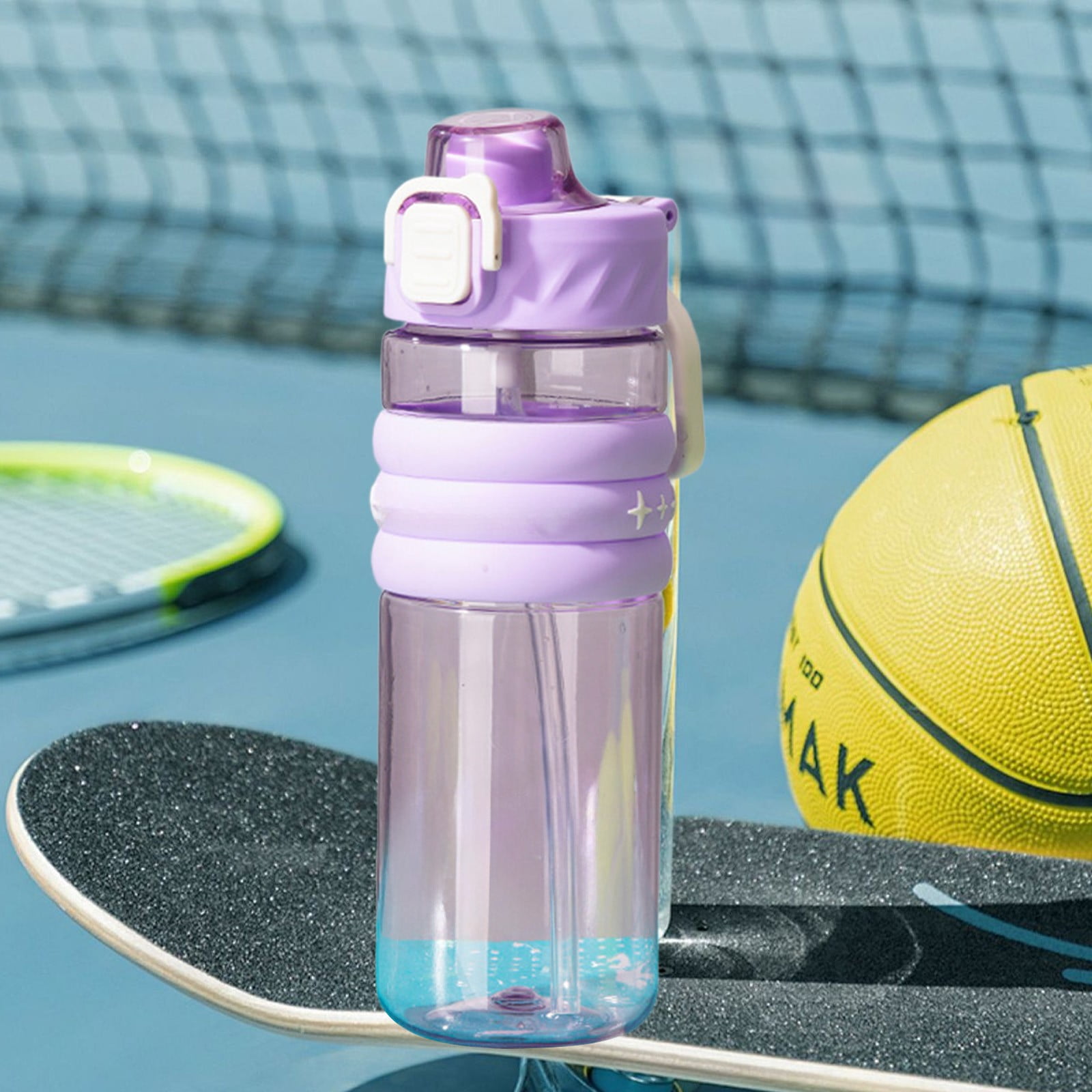DwellJoy 650ml BPA-Free Sports Water Bottle - Leakproof & Reusable for ...