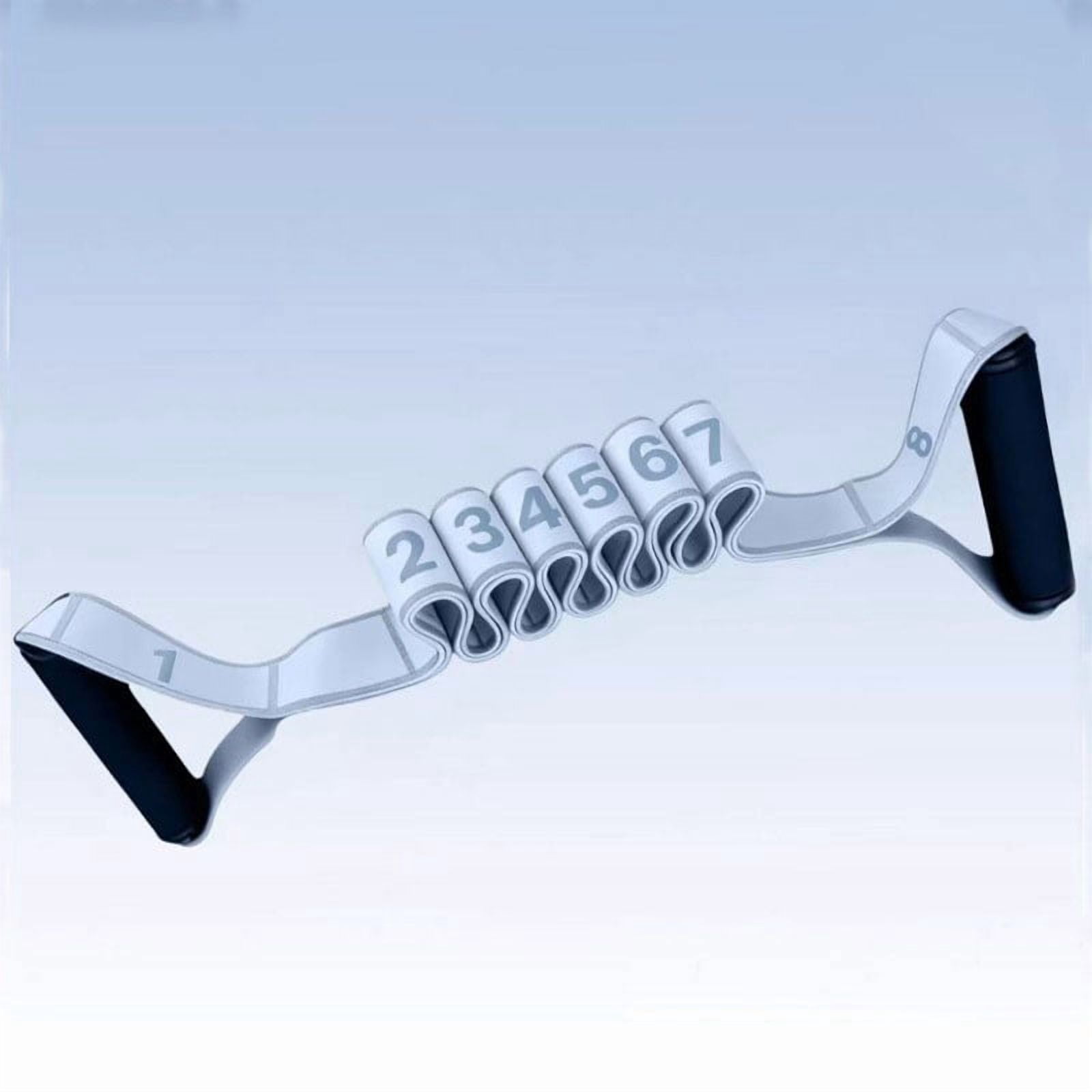 DwellJoy 8-Segmented Yoga Resistance Bands with Handles, Adjustable ...