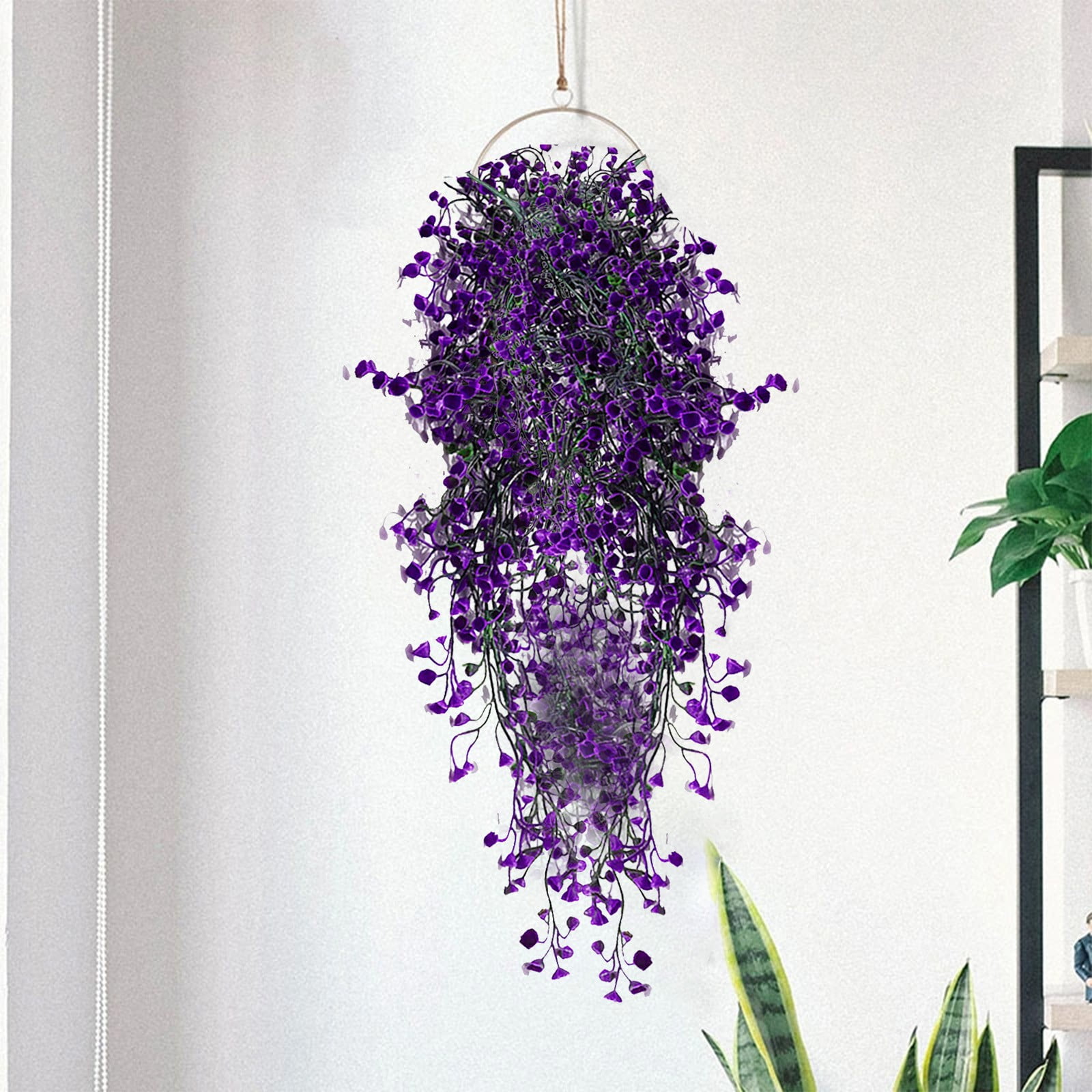 DwellJoy 80cm Bendable Artificial Ivy Vines, Waterproof Faux Greenery ...