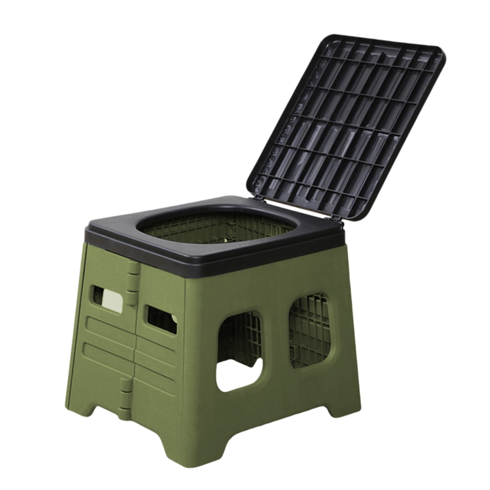 DwellJoy Compact Portable Folding Camping Toilet - Lightweight Travel ...