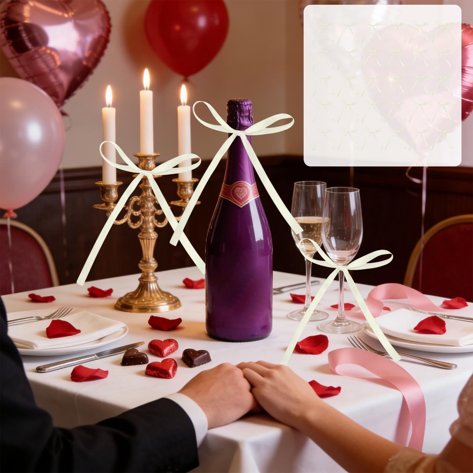 DwellJoy DIY Handmade Polyester Bows, 30-Piece Set for Gift Wrapping ...