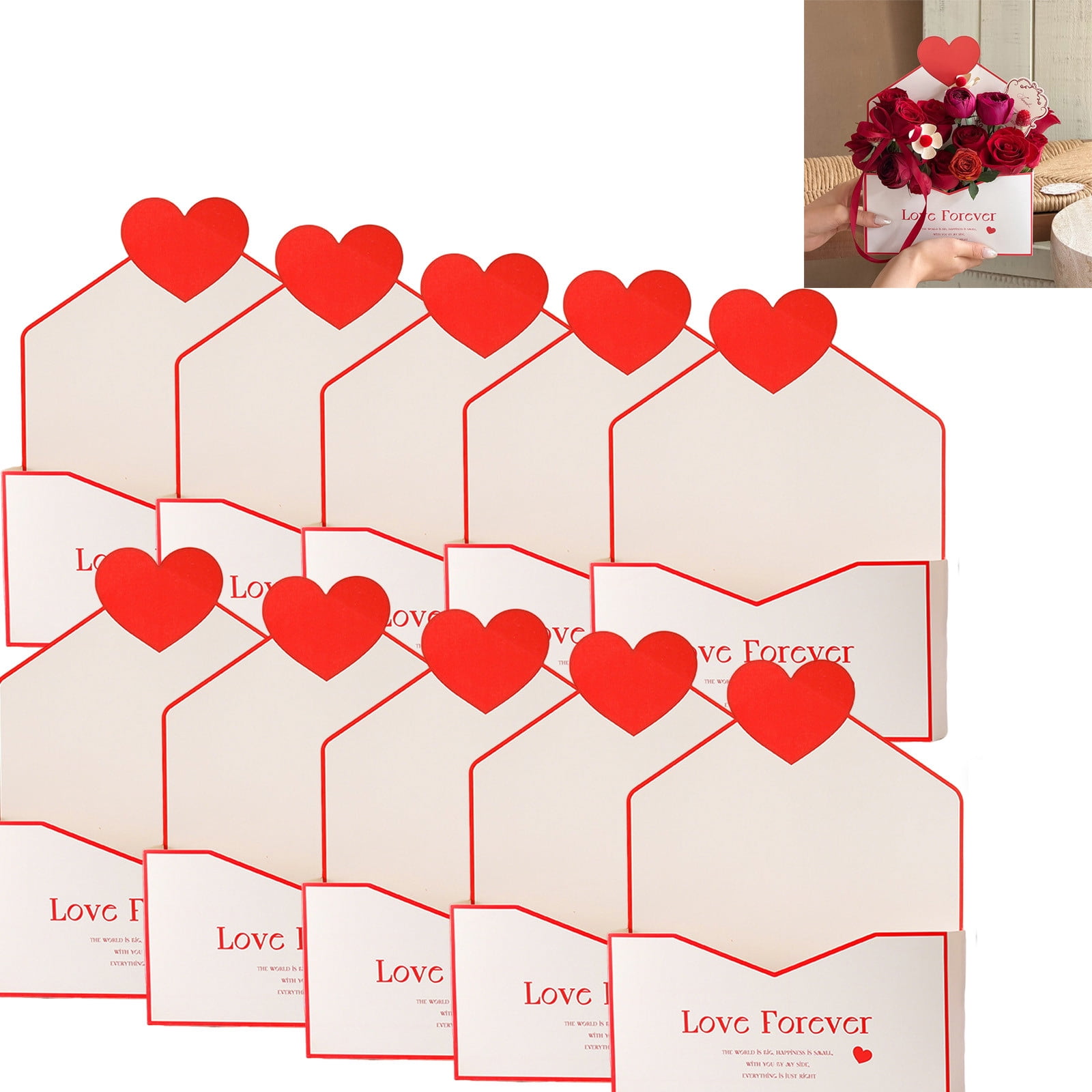 DwellJoy Flower Box for DIY Bouquets, Gift Box for Flowers, Wedding ...