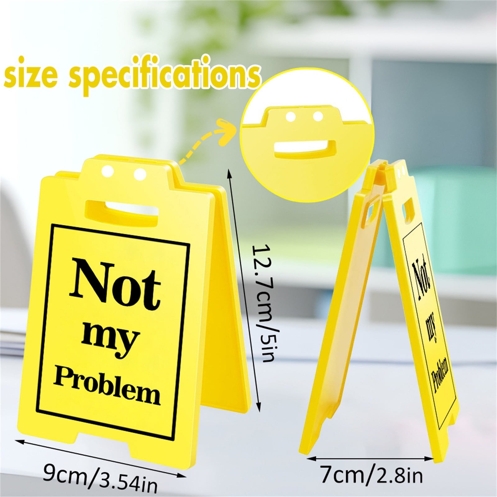 DwellJoy Funny Motivational Office Wall Sign - Acrylic Desk Decor with ...