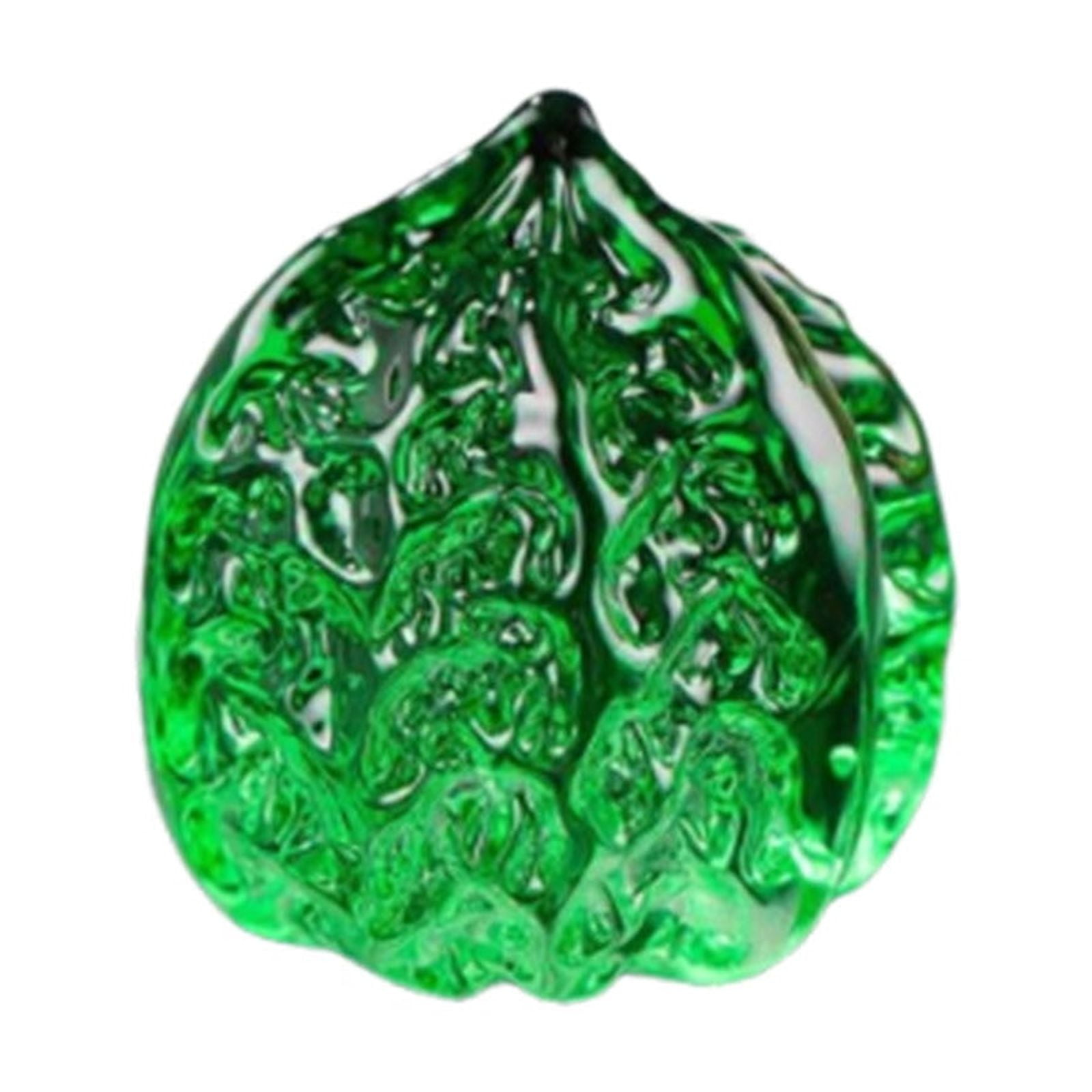 DwellJoy Handcrafted Glass Walnut Figurine - Premium Home & Office ...