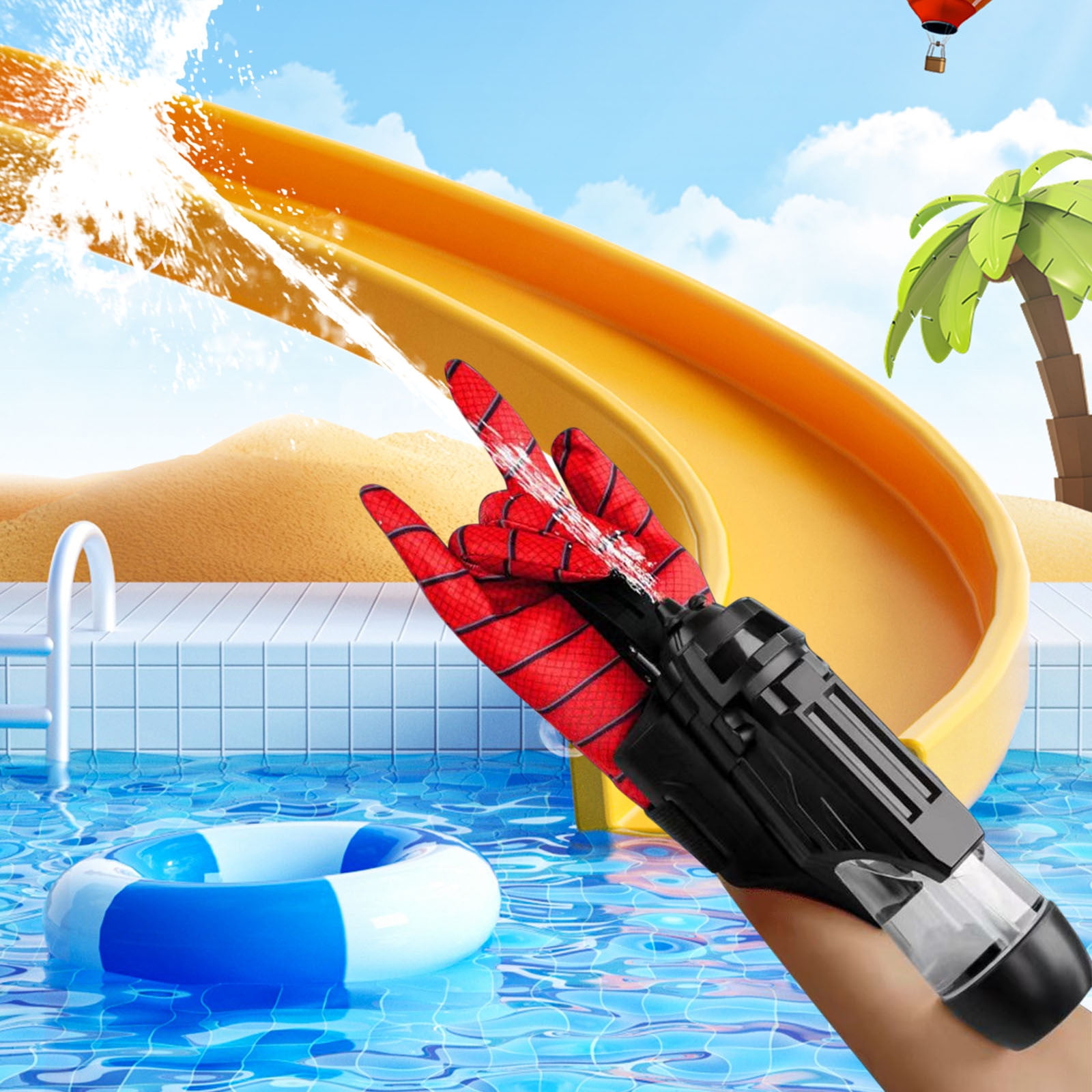 DwellJoy Hands-Free Wrist Water Blaster Toy - Lightweight Splash Gun ...