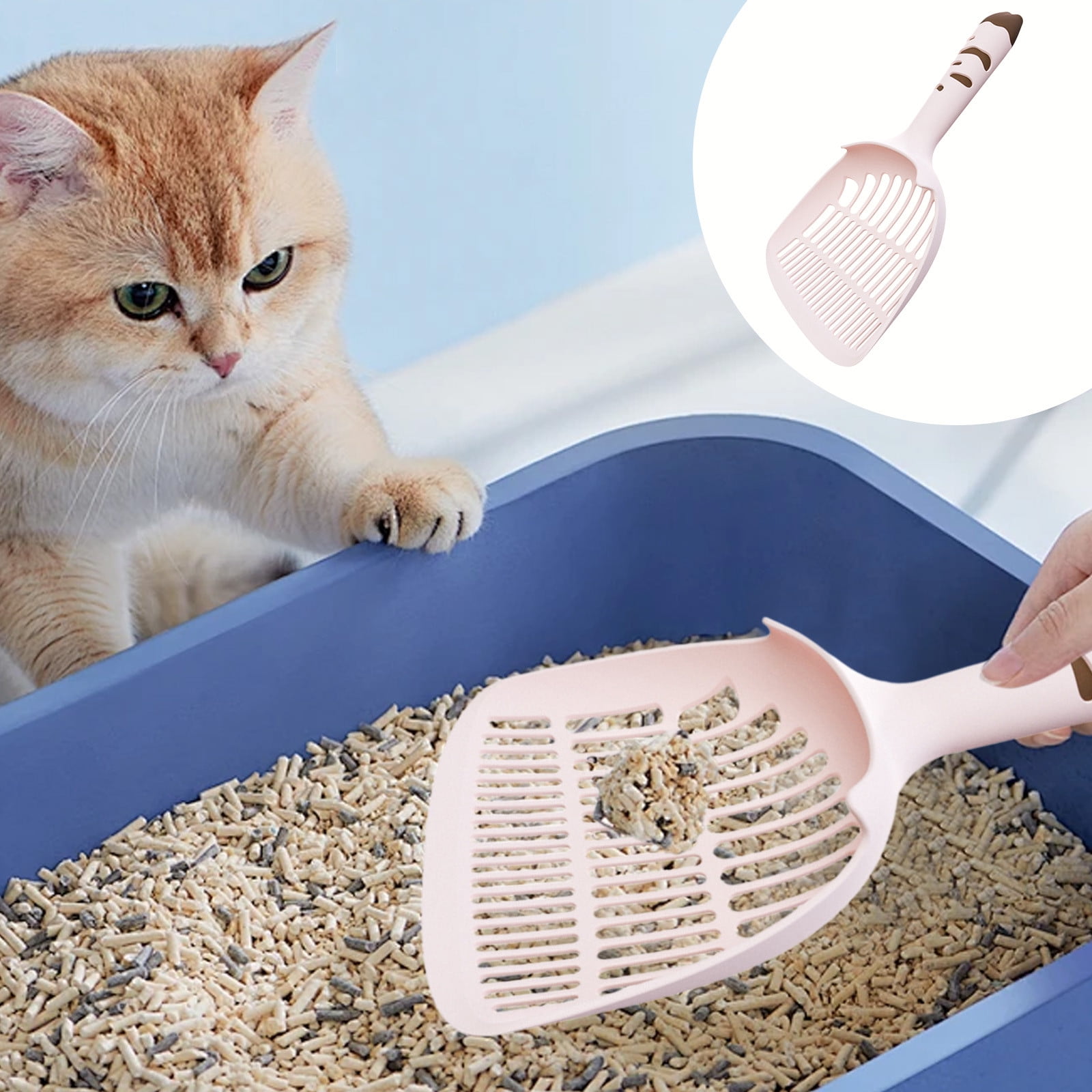 DwellJoy Large Premium Cat Litter Scoop with Sloped Shovel Design - No ...