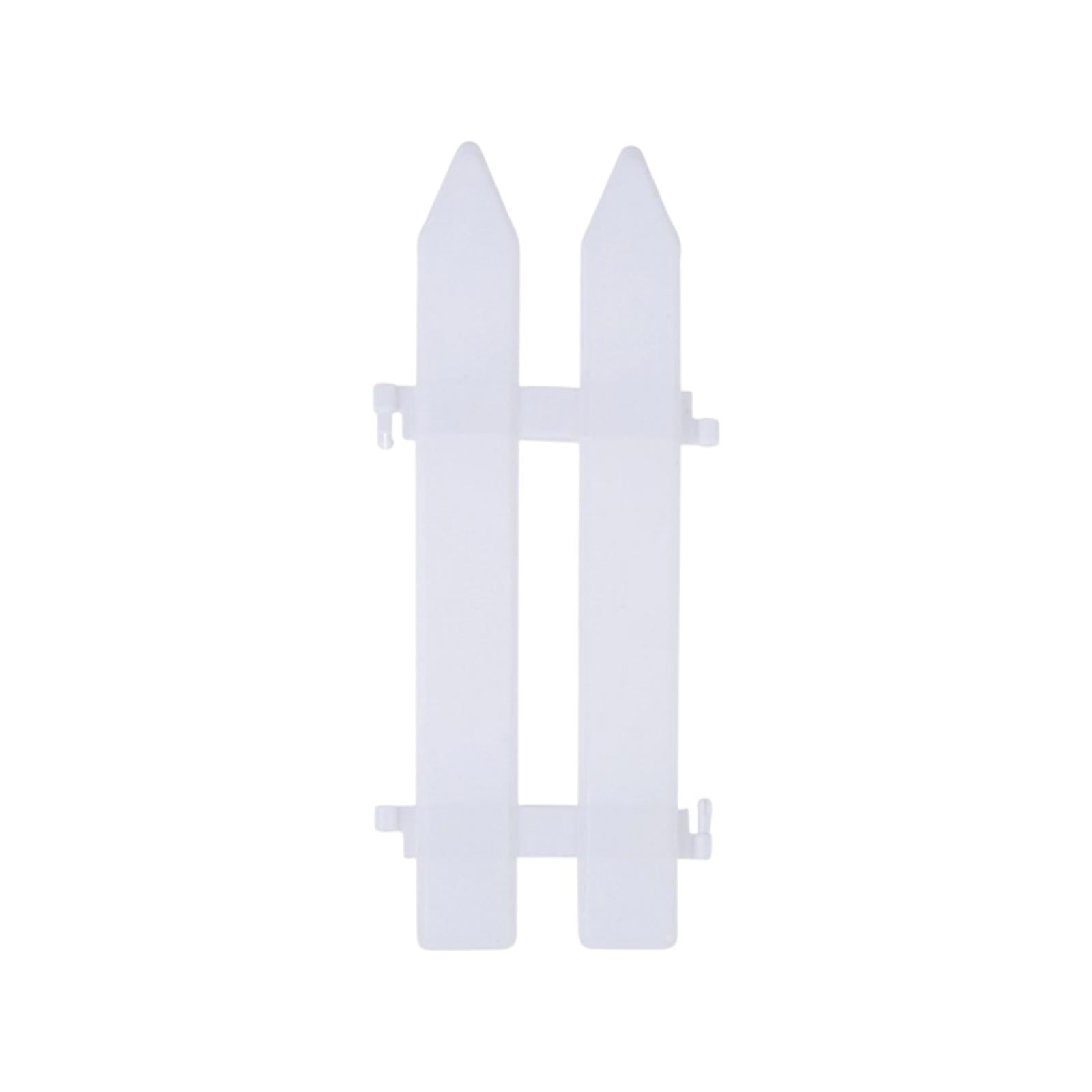 DwellJoy Plastic Garden Fence Picket Edging for Lawns, Flower Beds ...