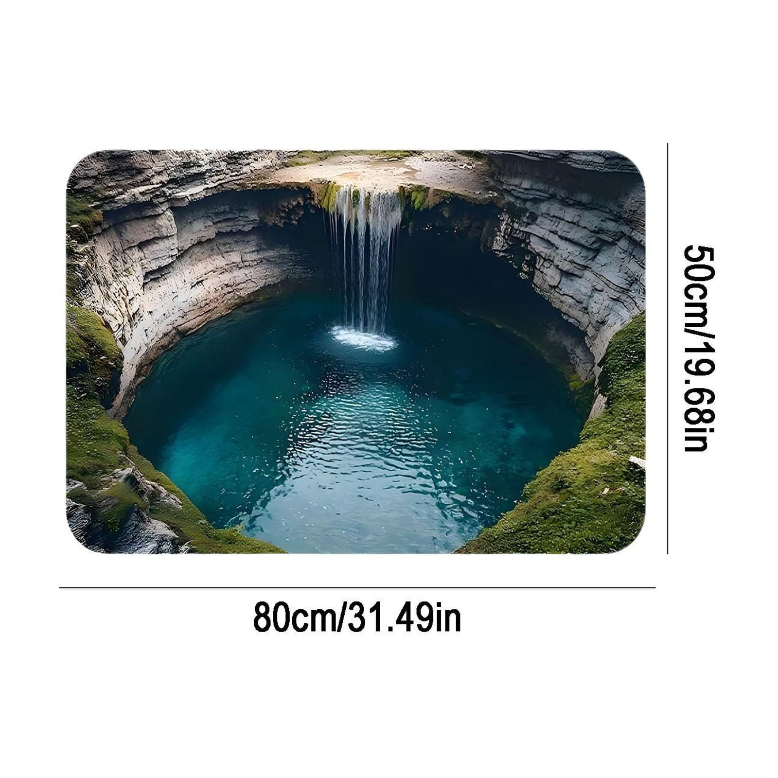 DwellJoy Visual Diatomite Mud Bath Mat Super Absorbent Waterproof Floor ...