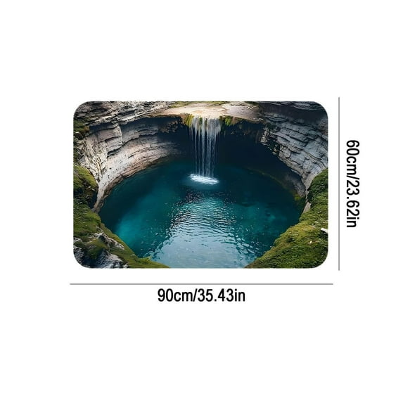 DwellJoy Visual Diatomite Mud Bath Mat Super Absorbent Waterproof Floor ...