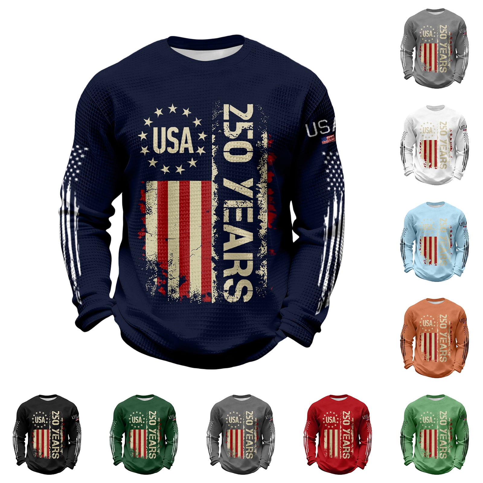 Dwelliawo 250 Anniversary Usa Sweatshirt Men United States 250 Years ...