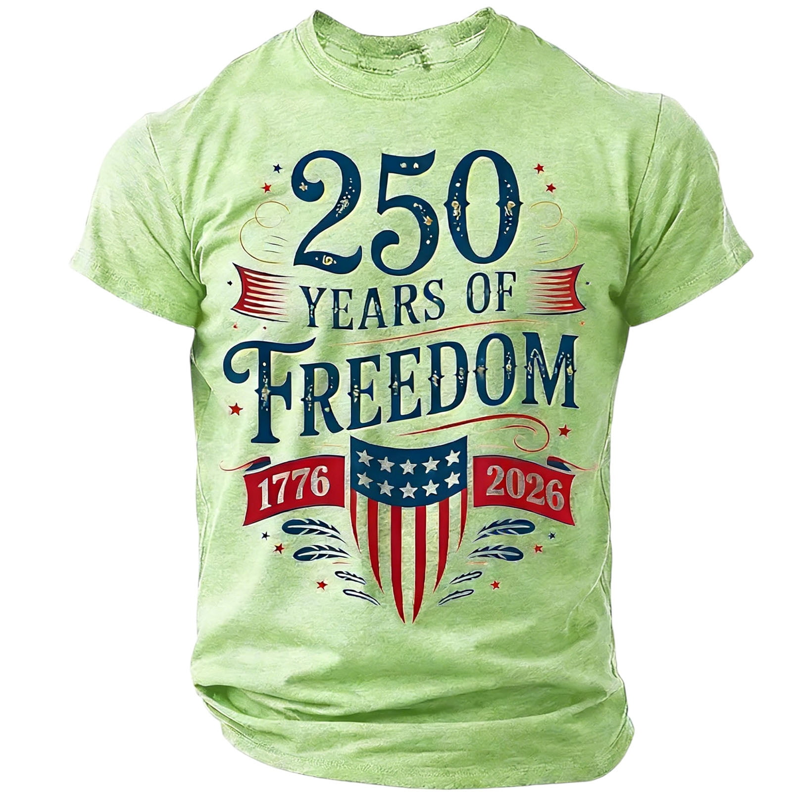 Dwelliawo 250th Anniversary Usa Shirt Men Usa Short Sleeve Pullover ...
