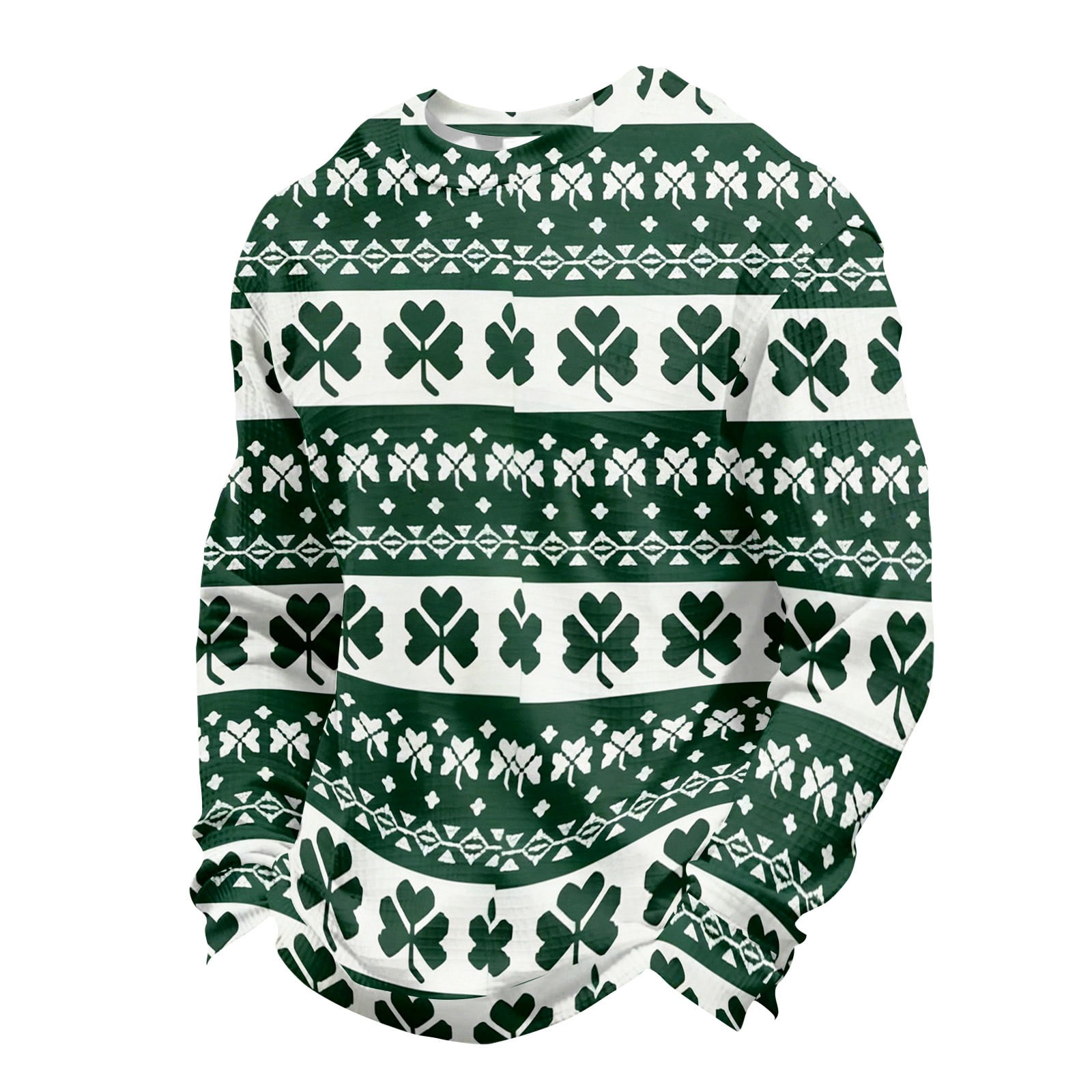 Dwelliawo Long Sleeve T Shirt Men Print Waffle Knit Long Sleeve T Shirt ...