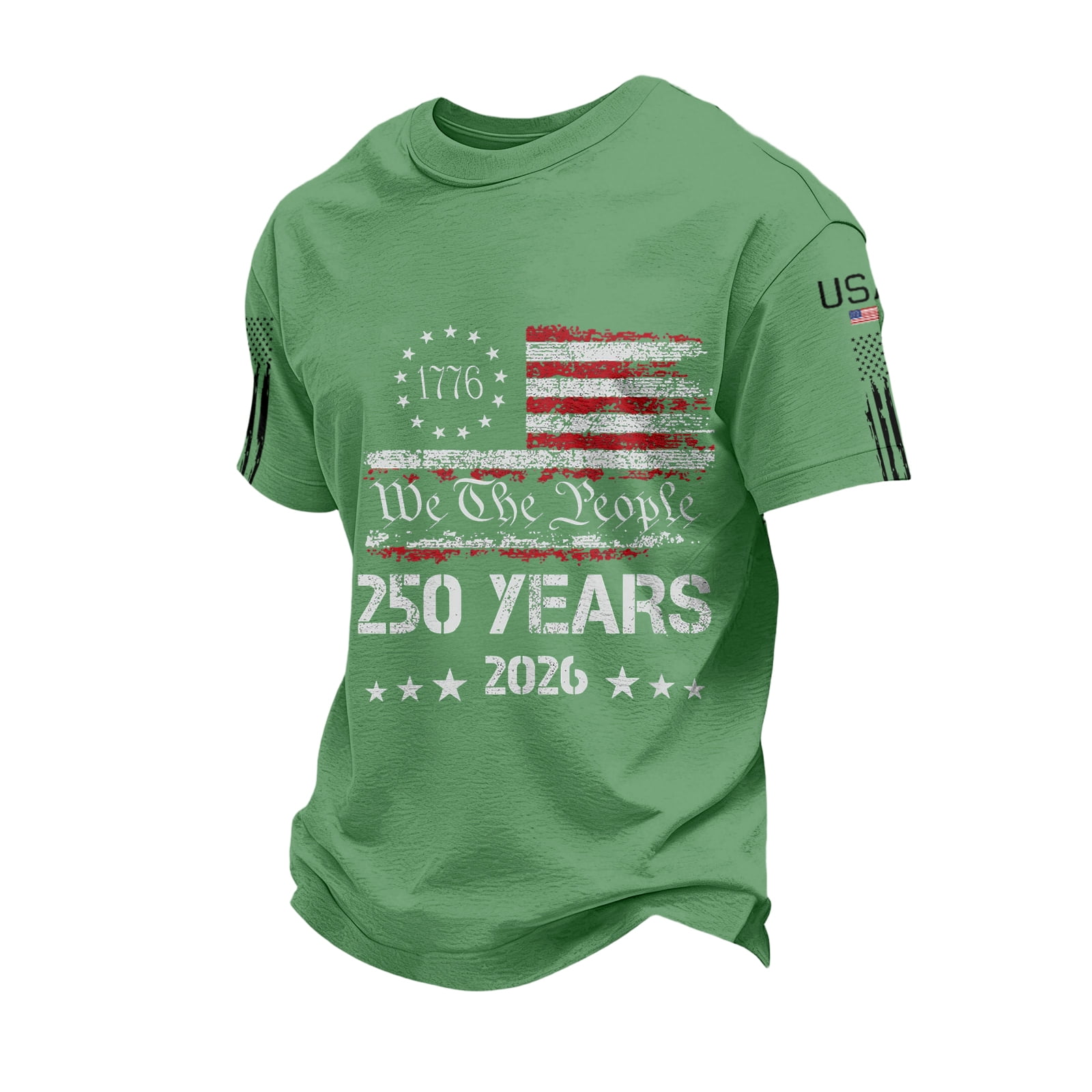 Dwelliawo Men’s 250th Anniversary Patriotic Shirt 250 Years American ...