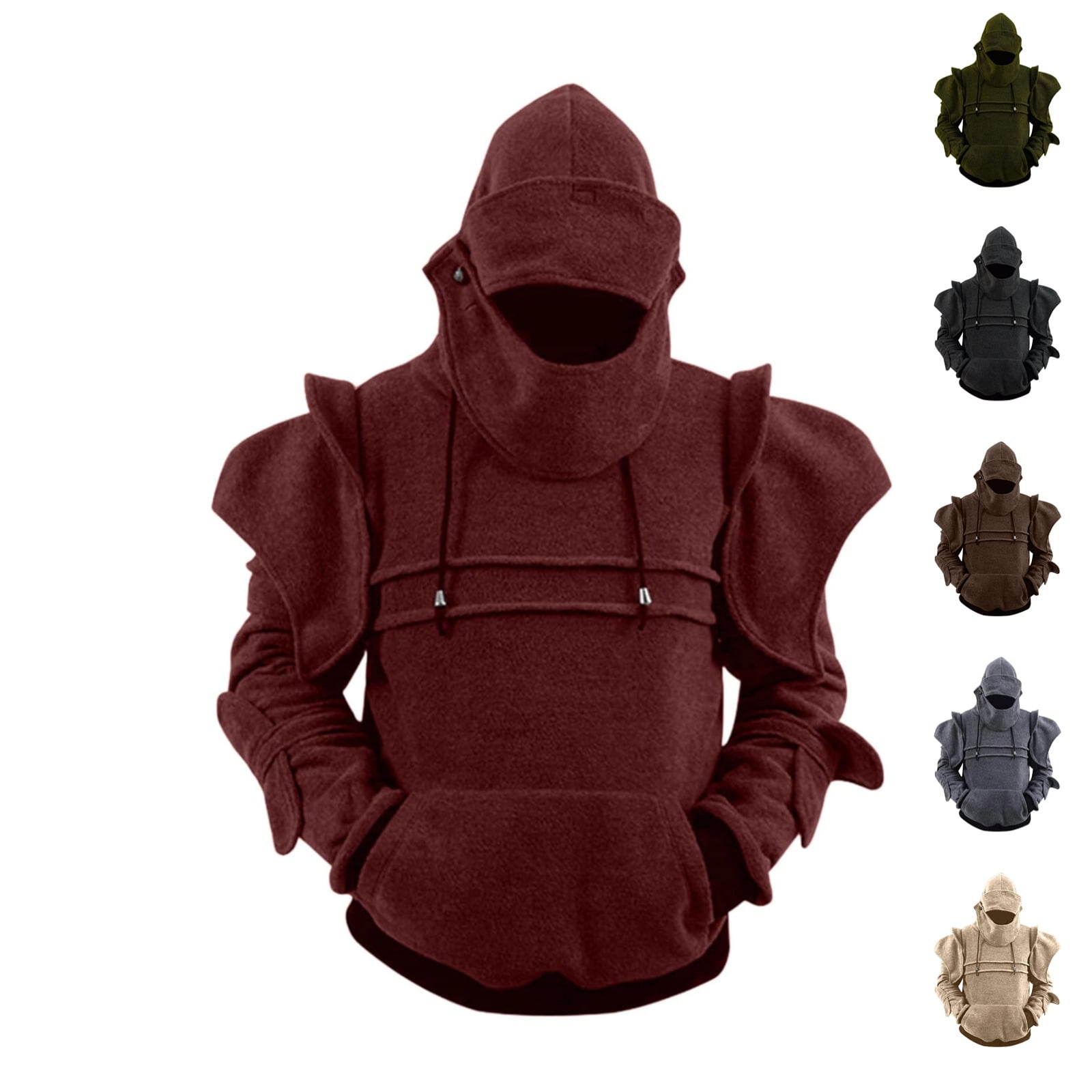 Dwelliawo Men's Hoodies Arthur Knight Retro Mask Armor Hooded ...