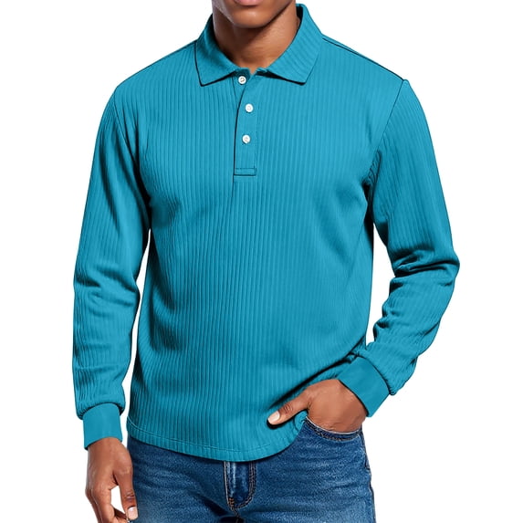 Dwelliawo Men's Polo Shirts Casual Collar Stylish Golf Pullover Shirts ...