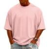 Dwelliawo Men's Summer Basic T Shirts Basic Oversized T-Shirts Solid ...