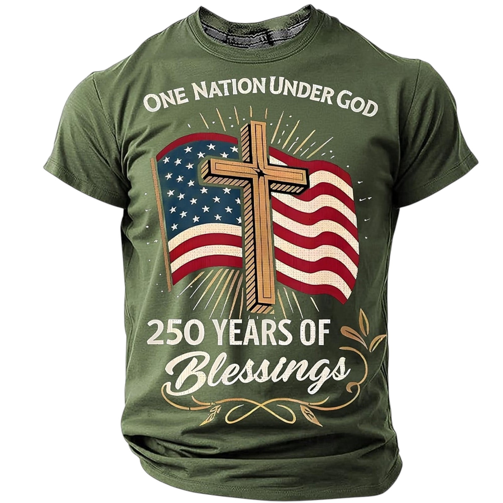 Dwelliawo Men's Tshirts Usa Short Sleeve Tops American Flag Print Usa ...
