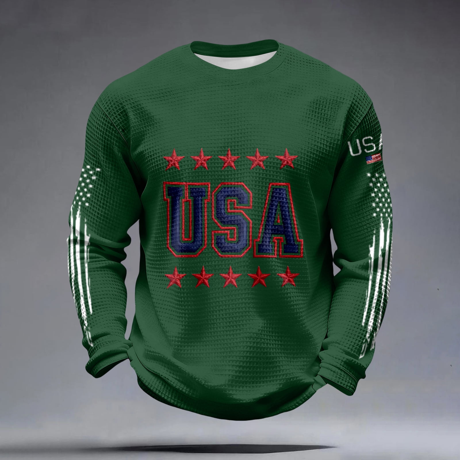 Dwelliawo Men's Usa Flag Sweatshirts United States 250 Years Usa Flag ...