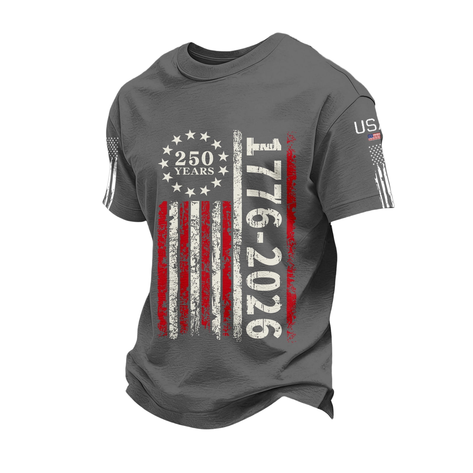 Dwelliawo Men's Usa Patriotic Shirts American Flag Shirt 250th ...