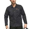 Dwelliawo Men's Work Shirts Loose-Fitting Outdoor Work Shirt Cargo ...