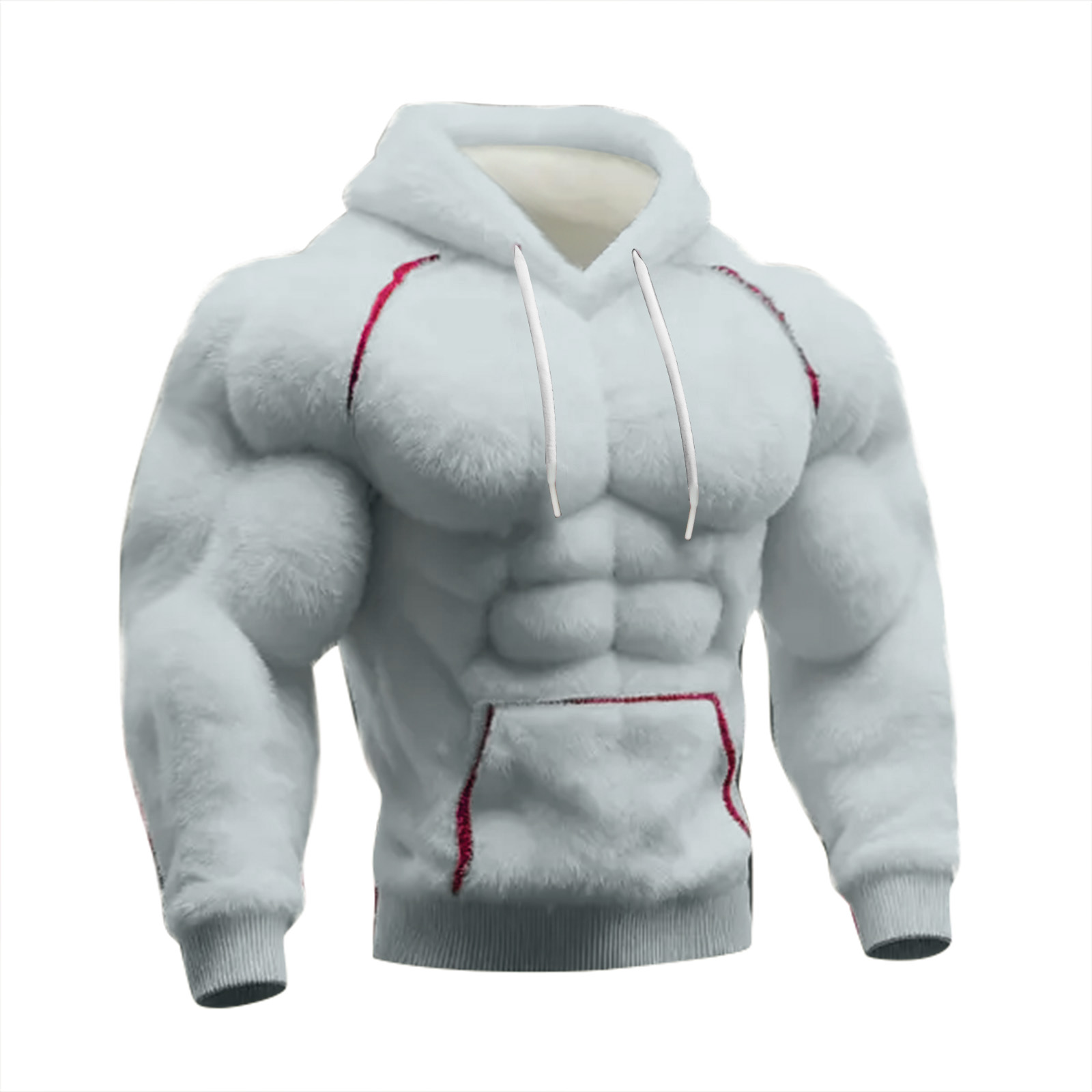 Dwelliawo Mens Muscle Hoodie 3d Printing Street Style Hooded Art ...