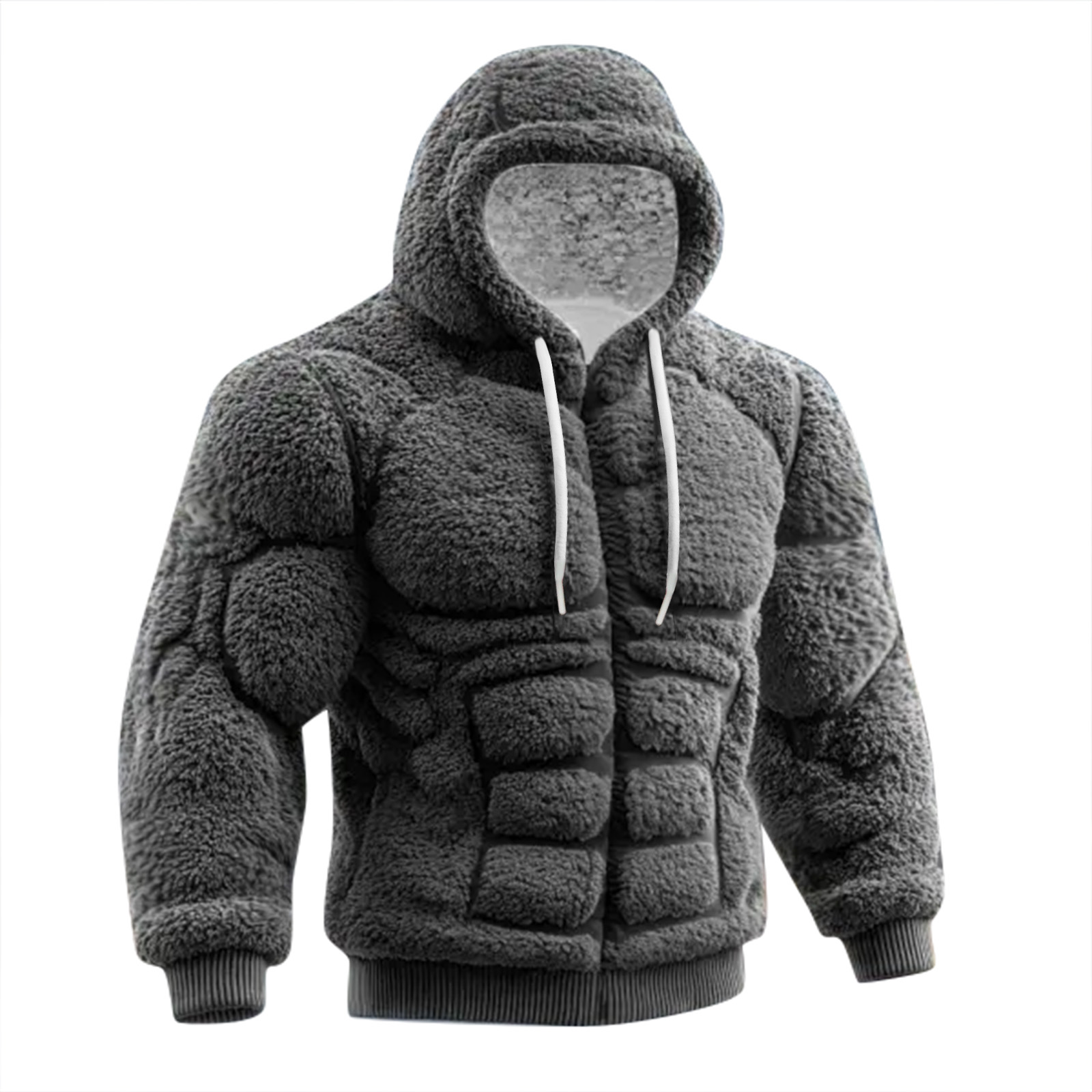 Dwelliawo Muscle Hoodie Men 3d Street Style Art Hooded Cotton Blend ...