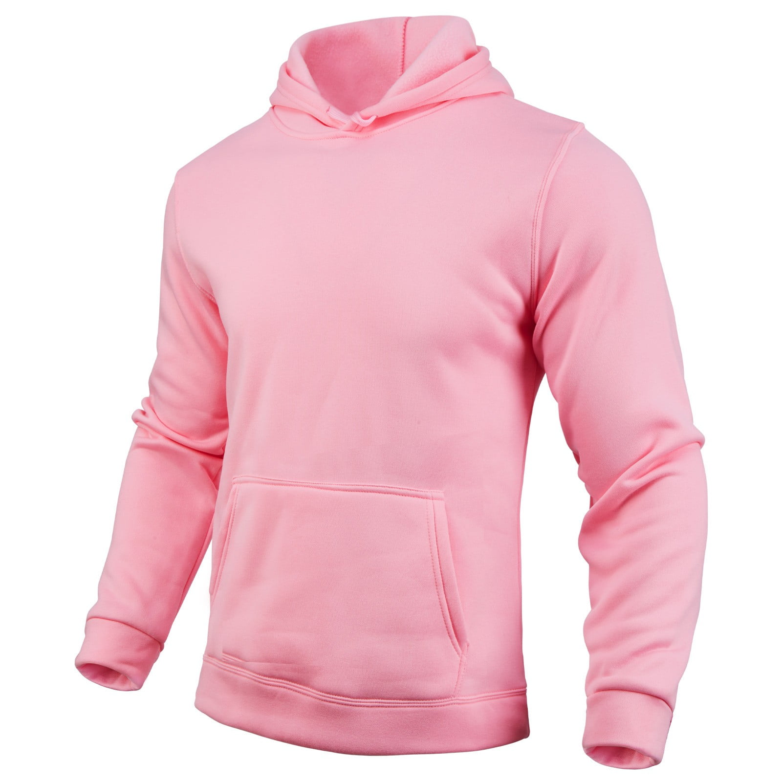 Dwelliawo Pink Hoodies for Men Long Sleeve Hooded Sweatshirts ...