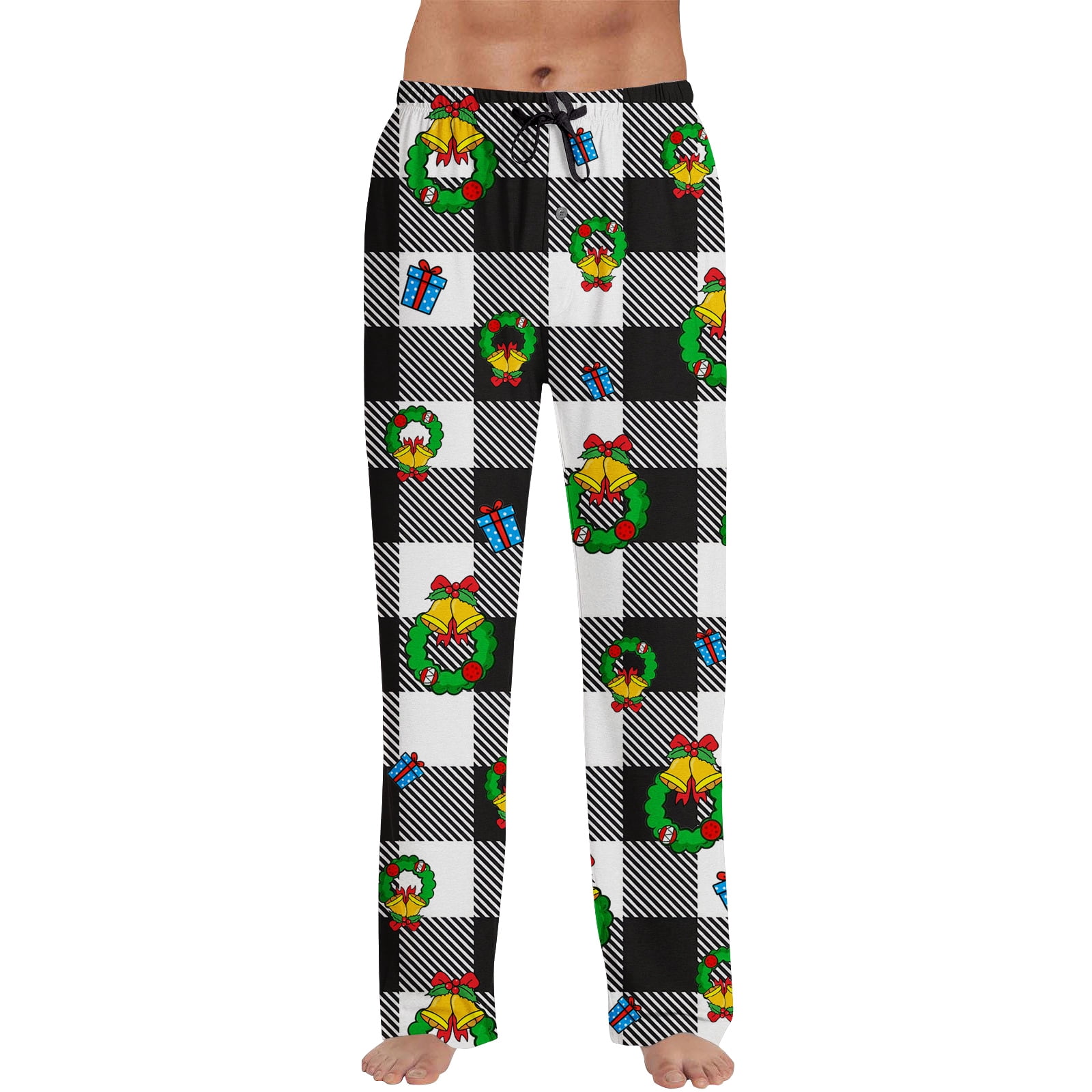Dwelliawo Red Plaid Pajama Pants Men Matching Pajama Pants Comfy Pajama ...