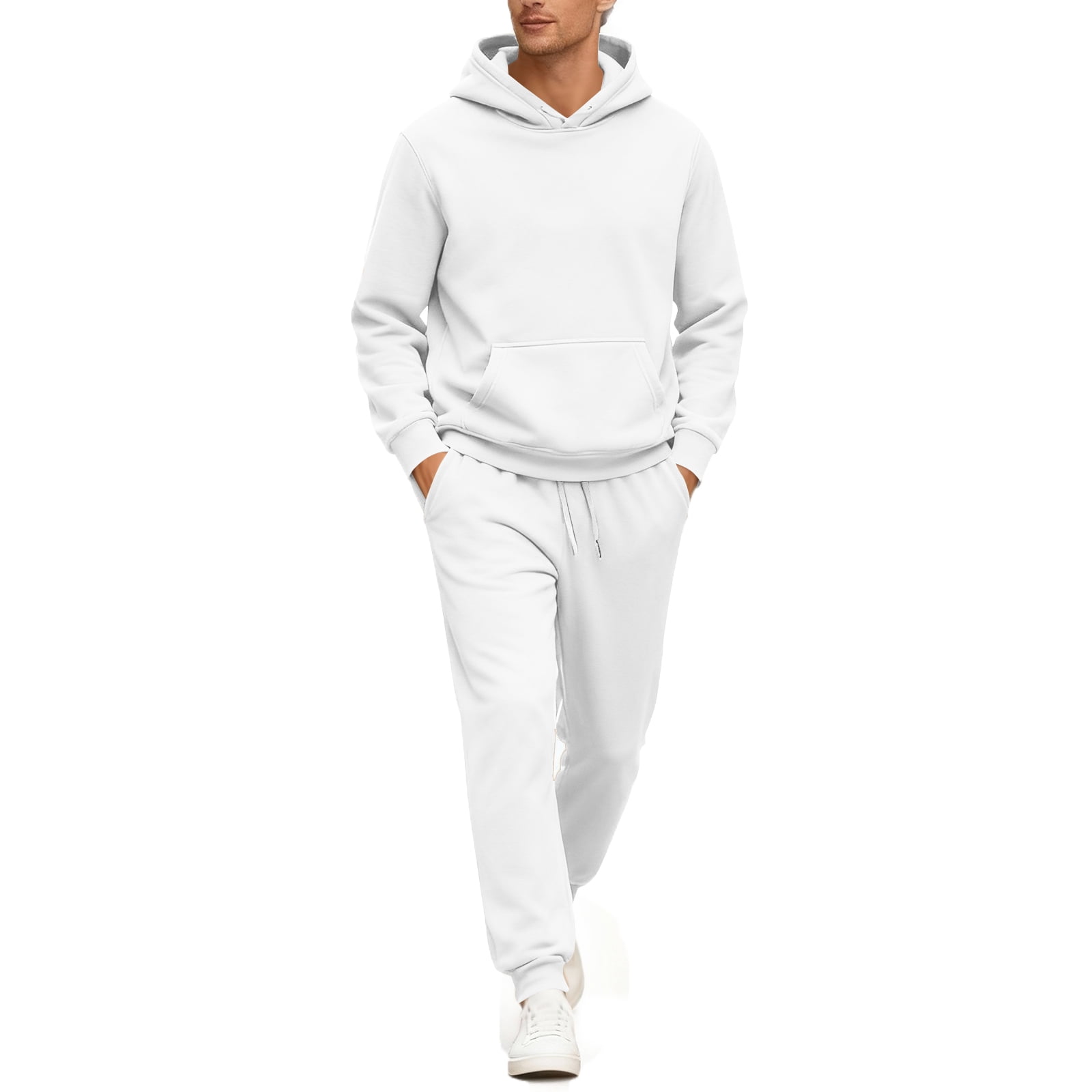 Dwelliawo Sweat Suits for Men 2 Piece Hoodie and Sweatpants Heavyweight ...