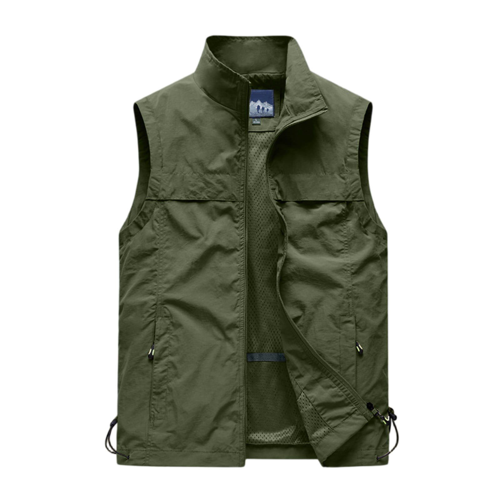 Dwelliawo Travel Vest for Men Travel Lightweight Casual Jacket Cargo ...