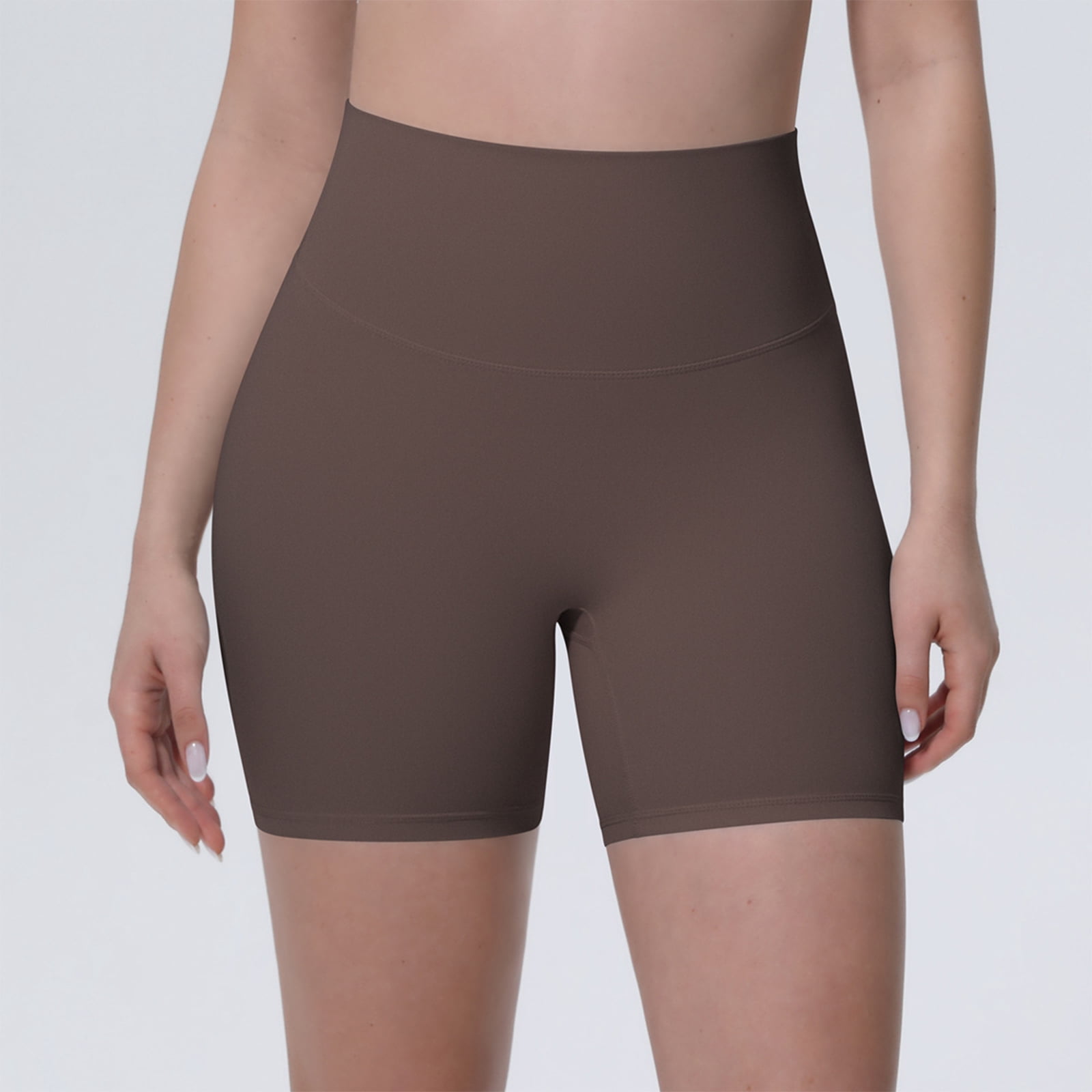 Dwellite Biker Short High Waisted Workout Running Volleyball Spandex ...