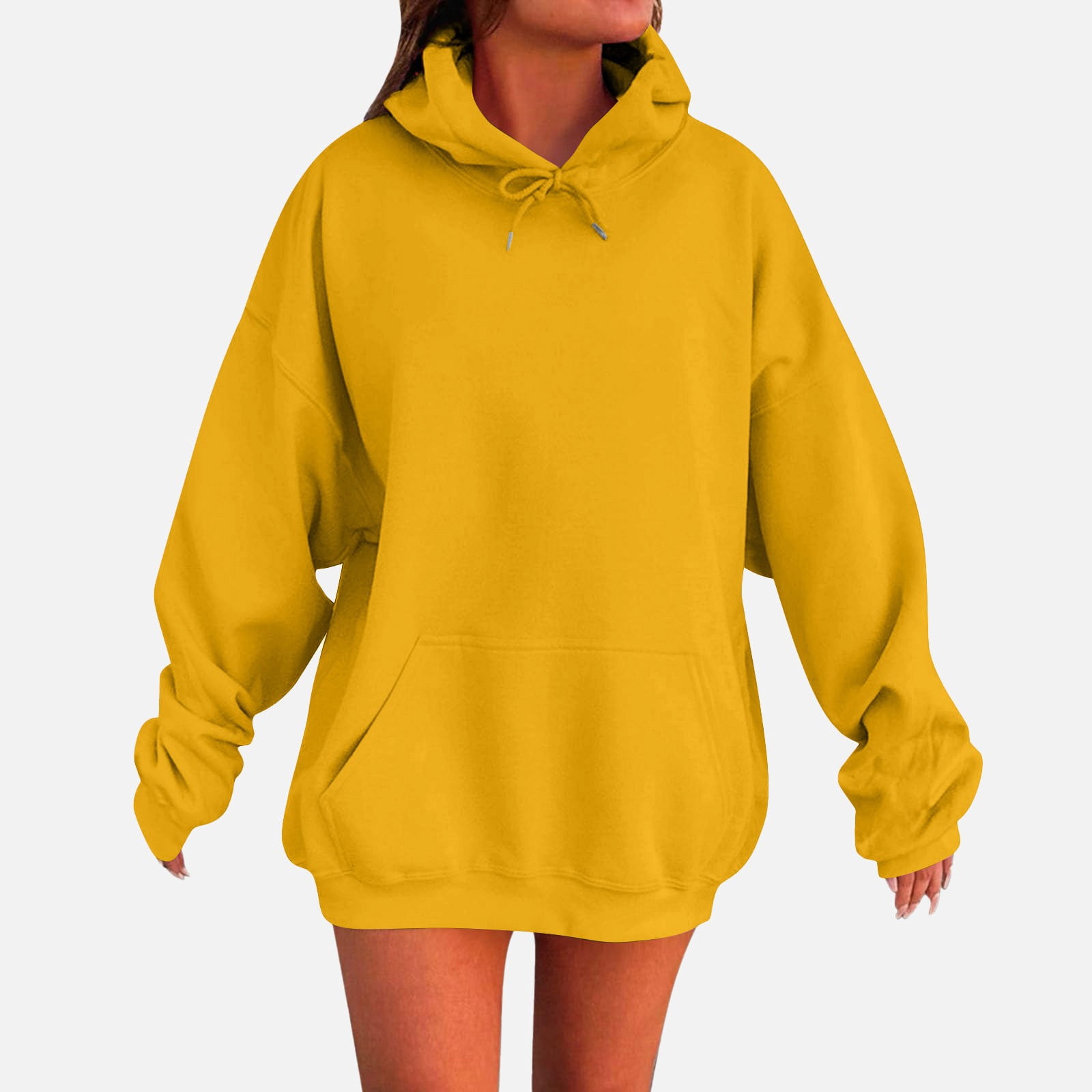 Dwellite Oversized Hoodies for Women 2025 Cute Hoodie Pullover Plain ...