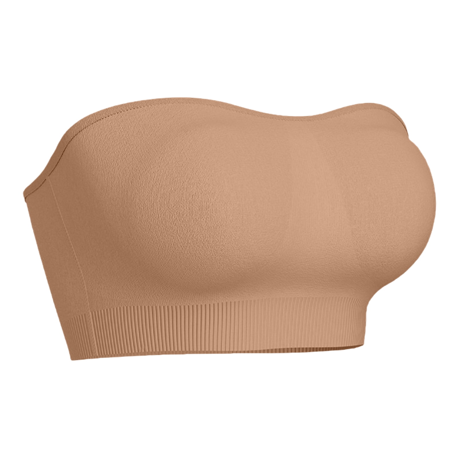 Dwellite Strapless Bras for Women Seamless Padded Bandeau Bra Wireless ...