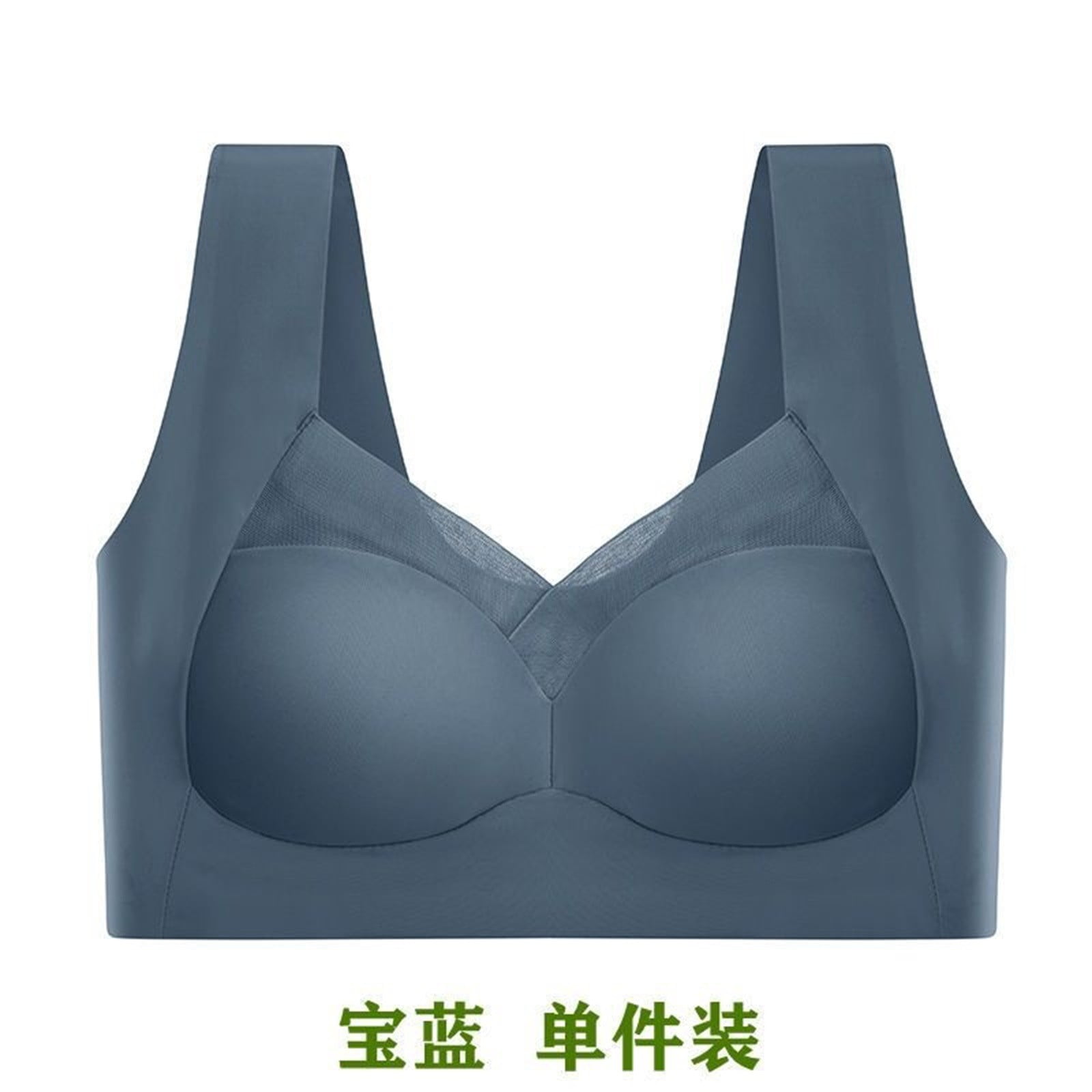 Dwellite Wide Straps Bras for Women Seamless Powerful Push Up Wireless ...