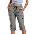 Dwellite Women's Cargo Pants Hiking Elastic Waist Quick Dry Lightweight ...