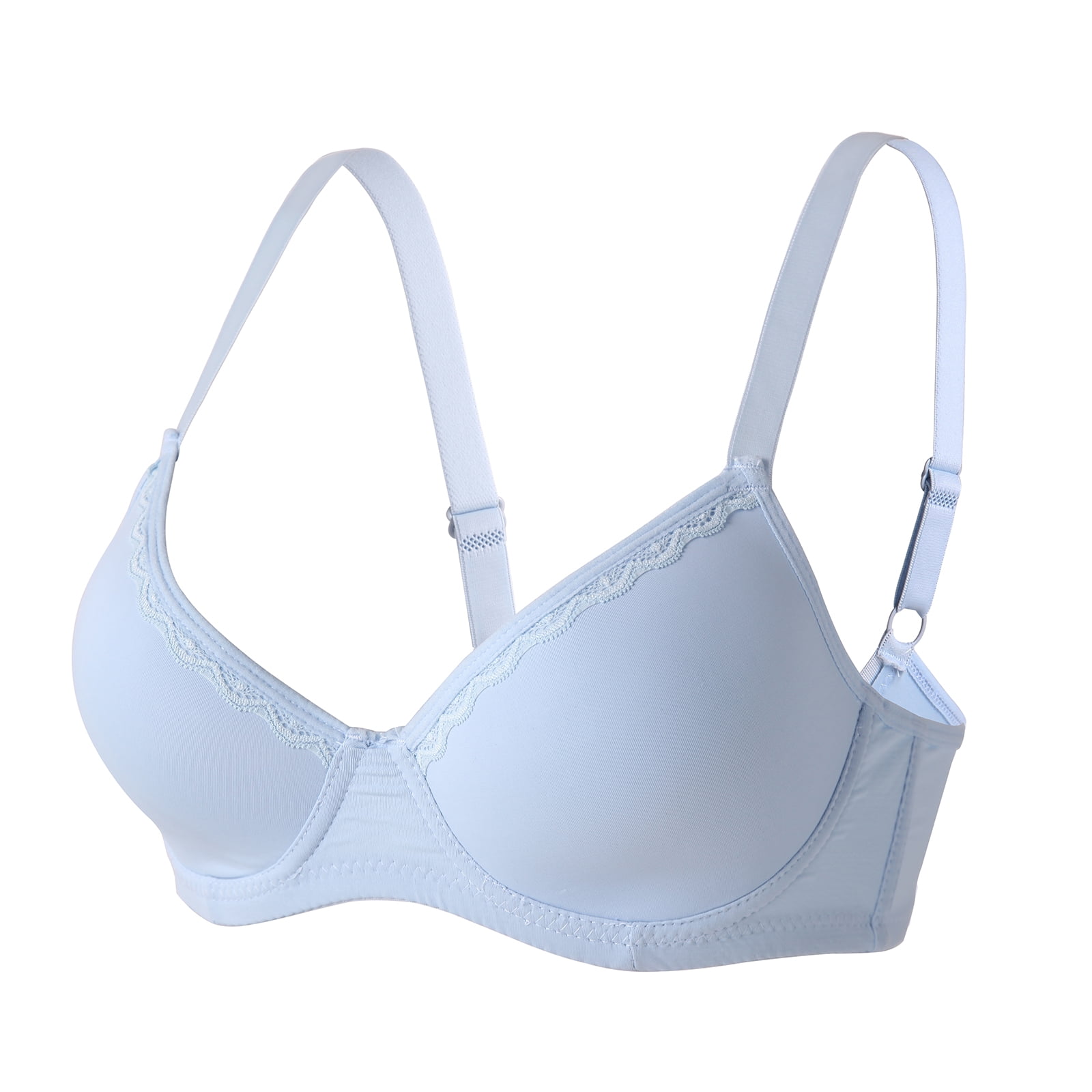 Dwellite Women's Seamless Underwire Bra Benefits Soft Wireless Lightly ...