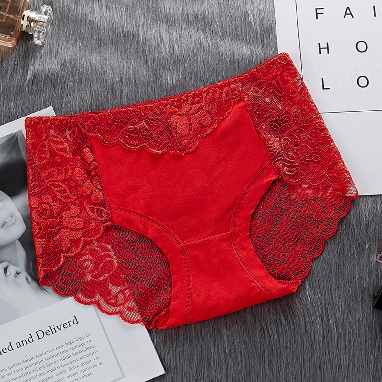 Dwellite Women's Underwear Mid Rise Hipsters Full Coverage Panties ...