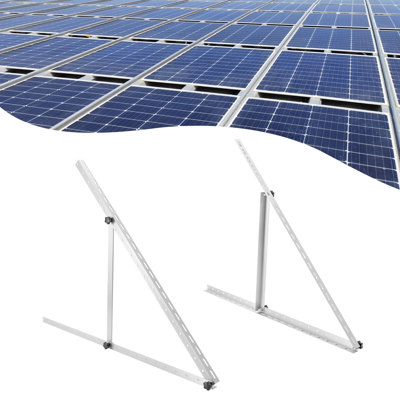 Dwellnix 41in Adjustable Solar Panel Mount Brackets, with Foldable Tilt ...