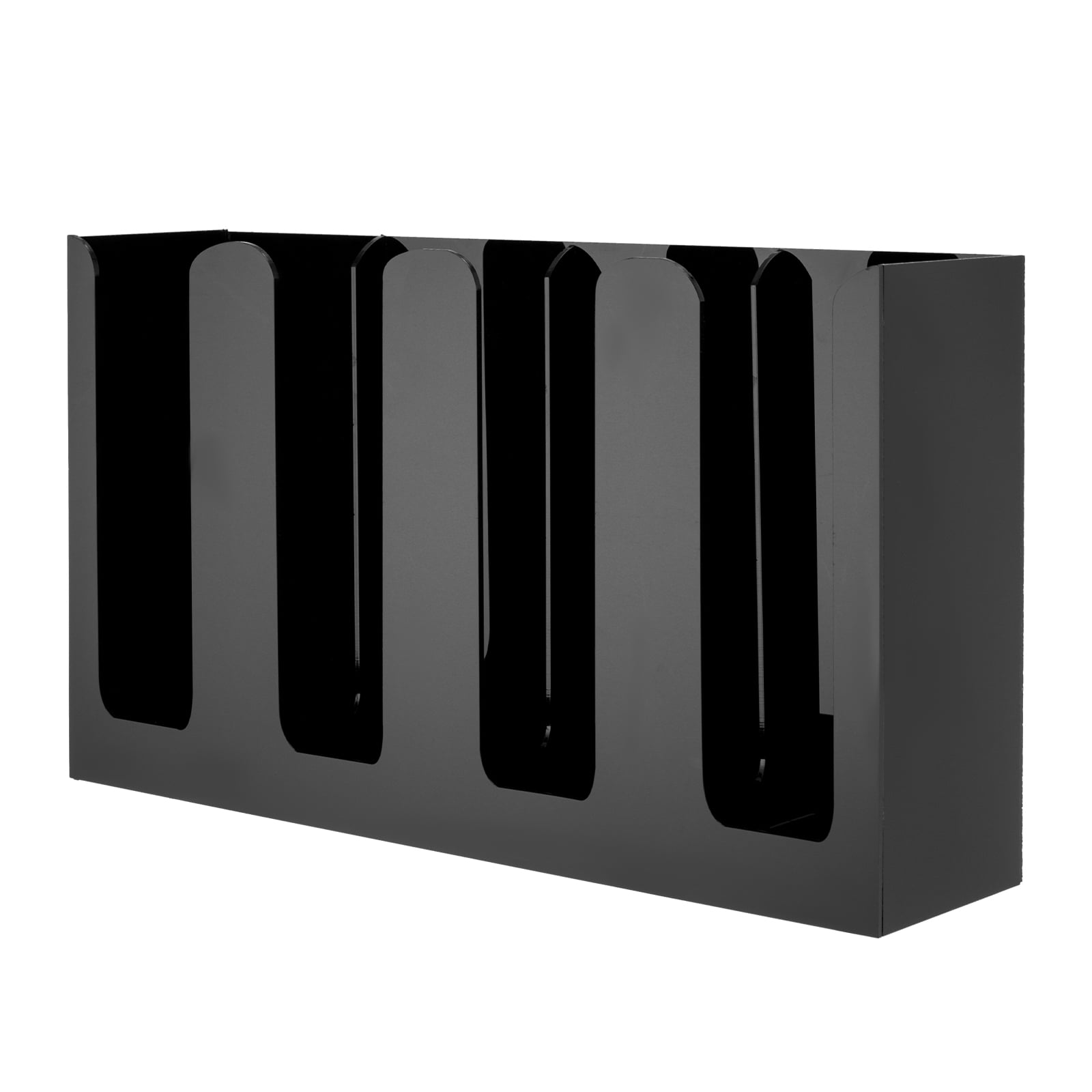 Dwellnix Acrylic Cup Lid Organizer, 4-Partition Paper Cup Holder, Space ...
