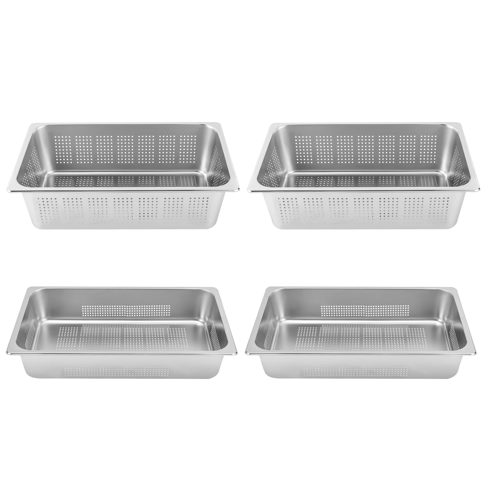 Dwellnix Commercial Perforated Steam Table Pan, 2-Pack, Durable ...
